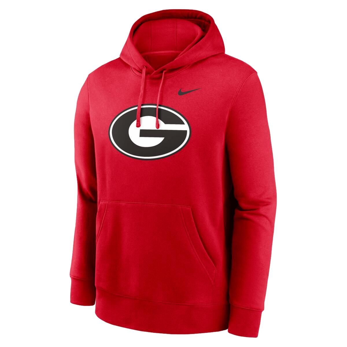 Georgia Bulldogs Nike Primetime Club Fleece Pullover Hoodie - Red ...