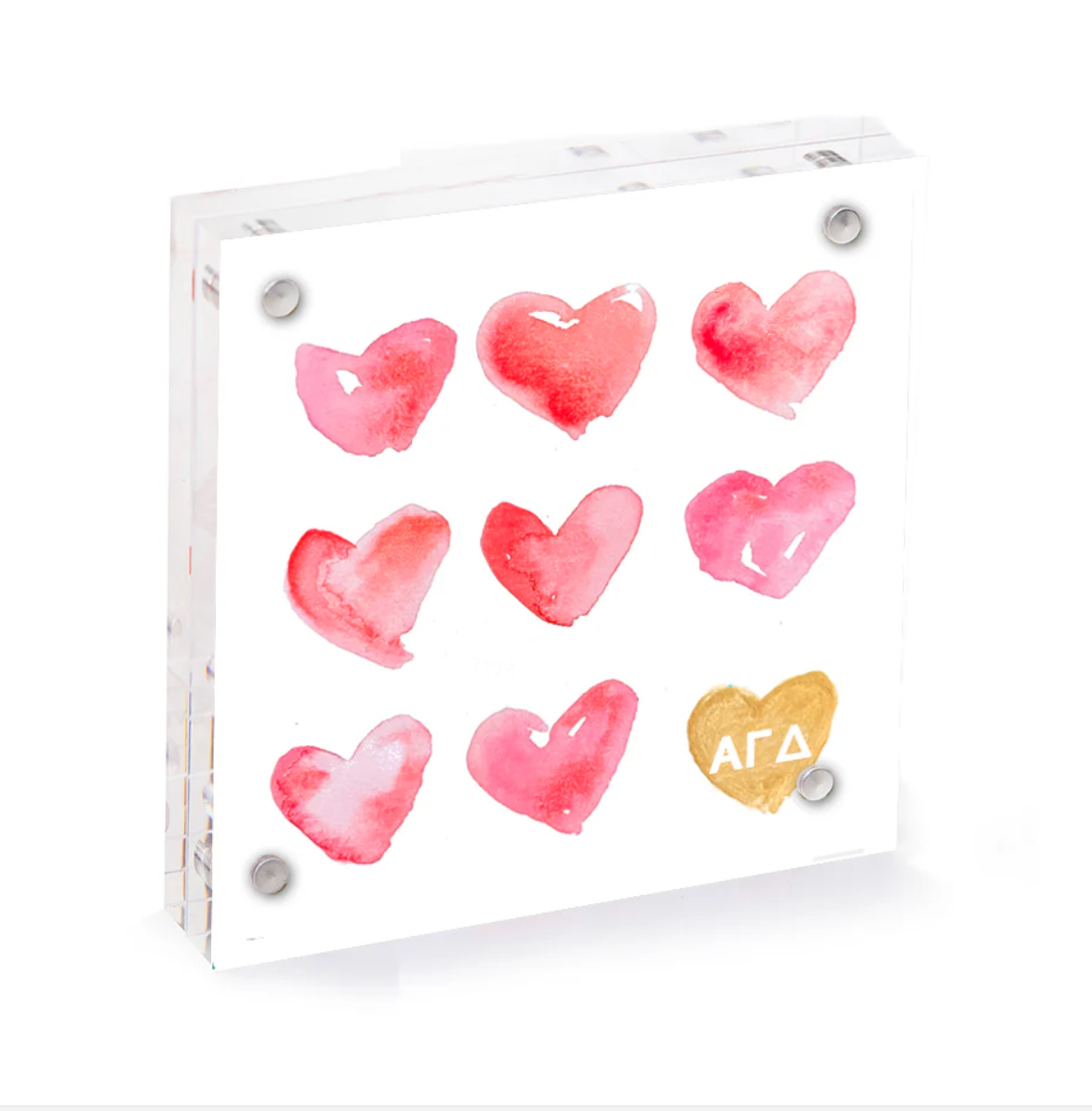Sorority Acrylic Heart Block – universityspirit.com