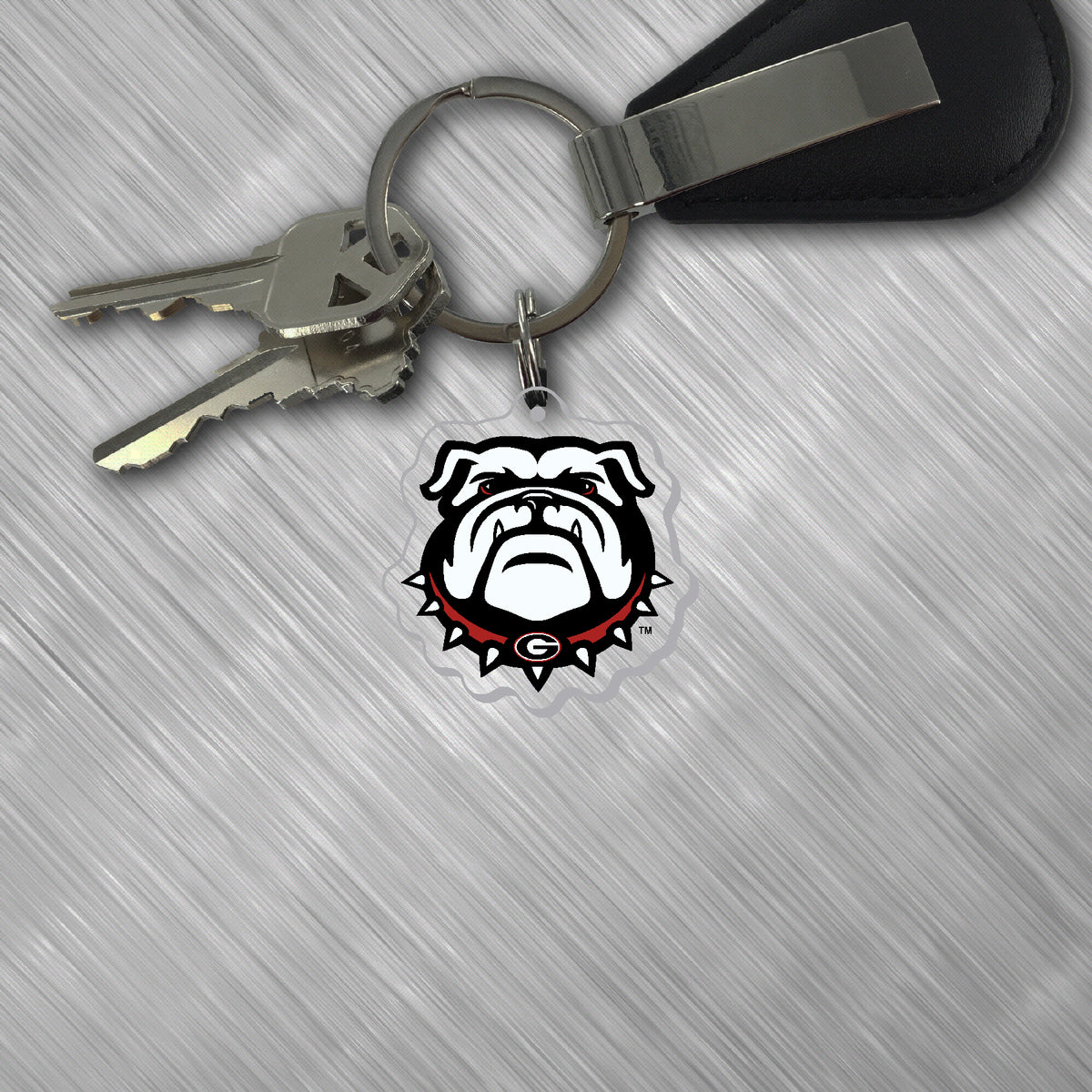 Acrylic Bulldog Head Key Chain – universityspirit.com