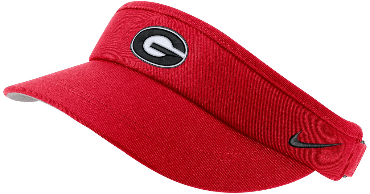 UGA Nike Sideline Visor - Red – universityspirit.com