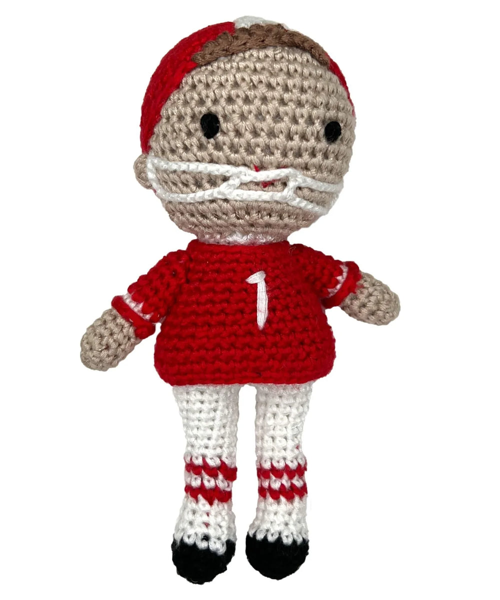 Zubels lil Plush Football Player Rattle – universityspirit.com